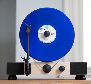 Gramovox vertical turntable floating record design | Design Magazine ...